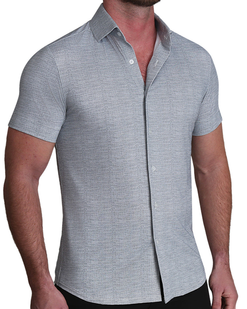 "The Jefferson" Light Grey Printed Linen