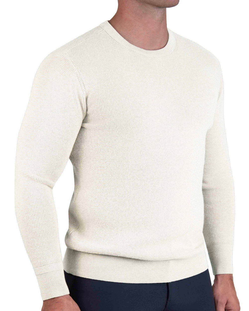 Heavy Knit Crewneck - Cream
