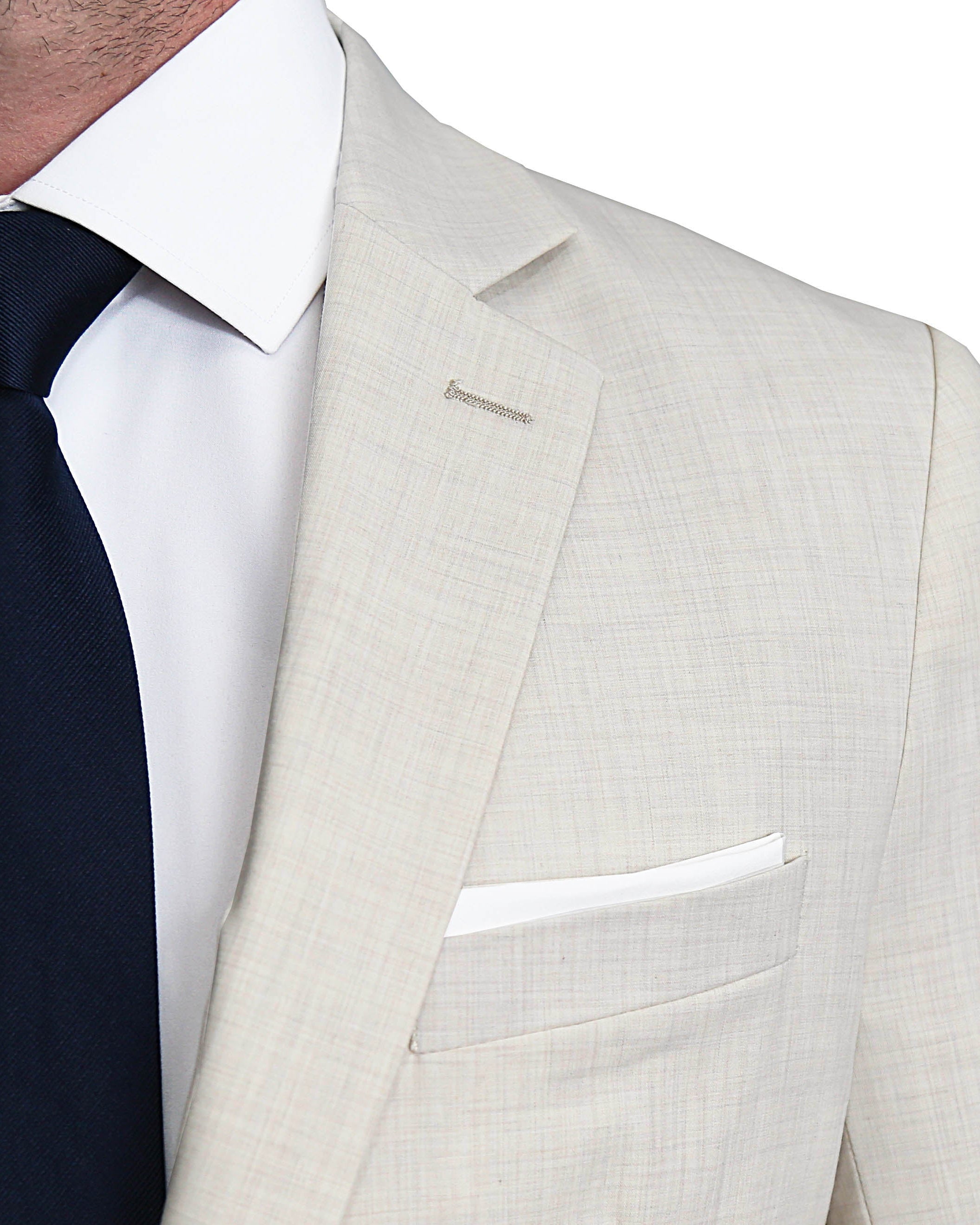 Athletic Fit Stretch Suit - Lightweight Heathered Bamboo - State and ...