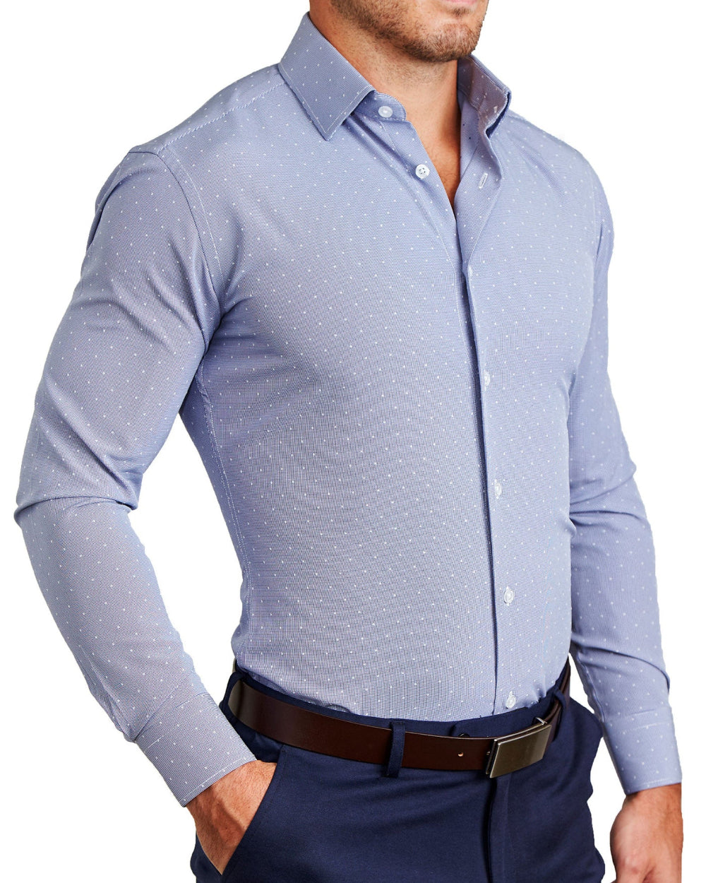 "The Lambert" Blue with White Dots