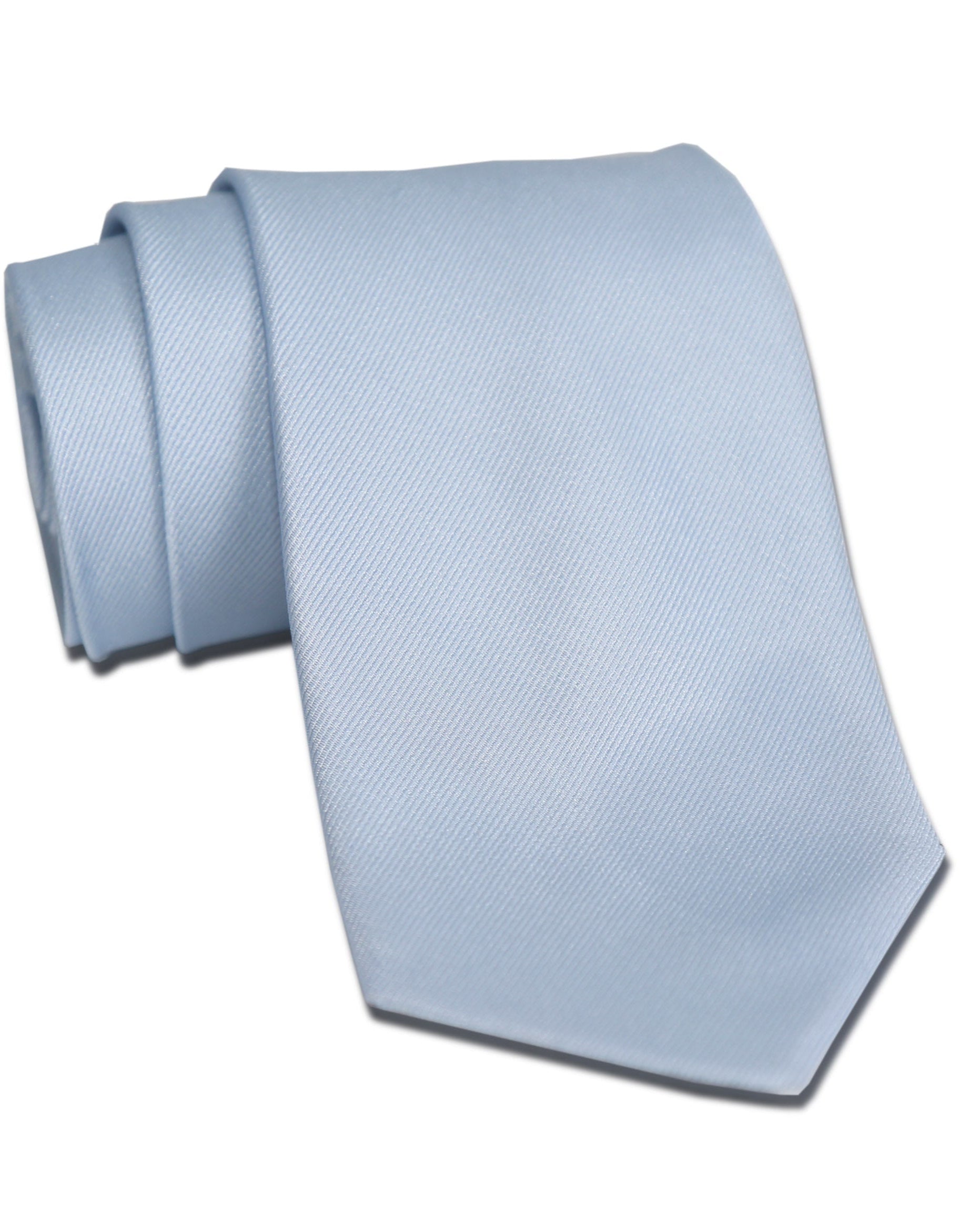 Light Blue Woven Silk Tie